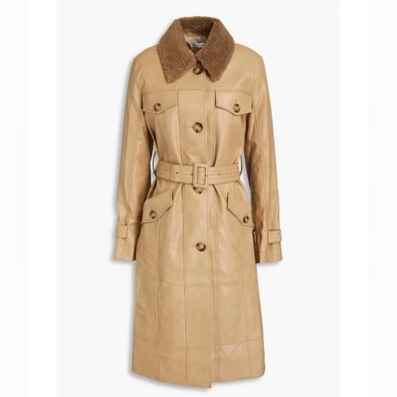 Rejina Pyo | Jackets & Coats | Regina Pyo Hana Belted Fauxleather Coat ...